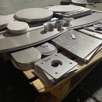 China Laser Cutting Stainless Steel Plate Thickness 1.0 - 30.0mm Without Burr Cutting Round Square Shape for sale