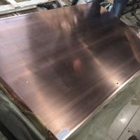 China T2 Copper Plate Sheet Thickness 0.5 - 60.0mm Custom Cutting Red Copper Plate for sale