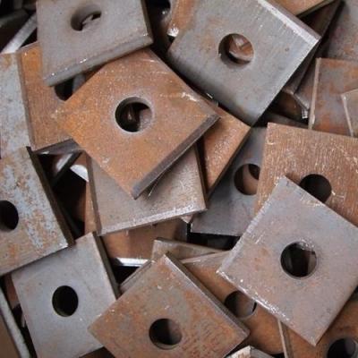 China DIN 436 Stainless Steel Carbon Steel With  Zinc Plated HDG Black Flat Square Washer 20*20 - 100*100mm for sale