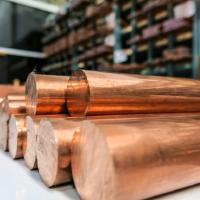 China C11000 Copper Round Bar CU-EPT Copper Bars Diameter 5 - 300mm Custom Any Length for sale