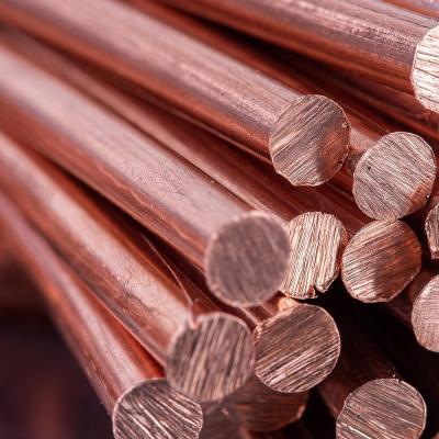 China T1 Copper Bar OF-CU Copper Round Bars Diameter 10 - 300mm 99.9% Pure Copper for sale