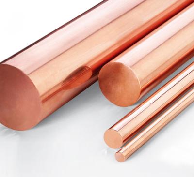 China DIN 2.0065 / CU-ETP Copper Round Bar CW004A C11000 Copper Rod Round Shape Bars for sale