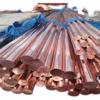 China OF-CU Copper Round Bar C10200 Oxygen-free Copper Diameter 4 - 250mm Smooth Surface for sale