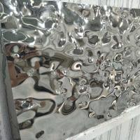 China Custom Small Wave Water Ripple Finish Stainless Steel Sheet Grade 304 / 1.4301 for sale