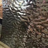 China Wave Water Ripple Finish Stainless Steel Sheet Grade 304 With Mirror Gld Mirror Finishing for sale