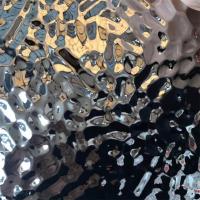 China Wall Decoration Stainless Steel Sheet Water Ripple Pattern Thickness 0.3 - 3.0mm SS Sheet for sale