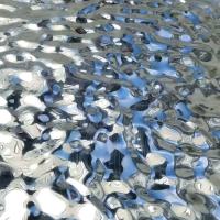 China 304 Embossed Water Ripple Design Pattern Stainless Steel Sheet 0.3 - 3.0mm Mirror Finishing for sale