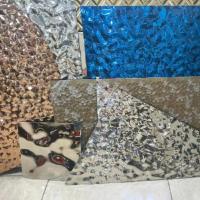 China Water Ripple Mirror Polished Stainless Steel Sheet 0.3 - 3.0mm Gold Sliver Color for sale