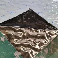 China Water Ripple Stainless Steel Sheet For Dining Room Walls Ceiling Panels for sale