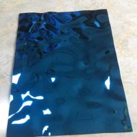 China 304 Water Ripple Pattern Stainless Steel Sheet For Wall Cladding Thickness 0.4 - 3.0mm Thickness for sale