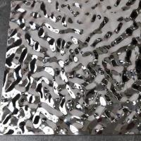 China Wall Pannel Application 201 304 316L 430 Stainless Steel Water Ripple Pattern Sheets for sale