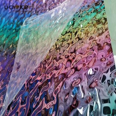 China Water Ripple Sheet / Water Wave Pattern Stainless Steel Sheet 0.3 - 3.0mm Silver Gold Champagne Rose Gold Bronze for sale
