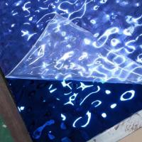 China Water Ripple Pattern Plate Stainless Steel Sheet 0.4 - 1.5mm   4FT*8FT With Laser Film for sale