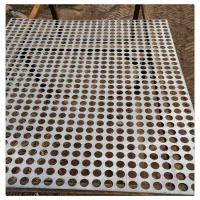 China AISI304 AISI316L AISI321 AISI317L AISI310S Stainless Steel Perforated Sheet Round Square Ellipse Holes for sale