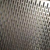 China Slotted Hole Perforated Sheet Stainless Steel 201 304 316L Size 2 X 20/ 3 X 20 / 4 X 20mm For Follor Panel for sale