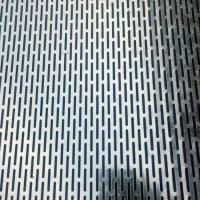 China Slotted Hole Perforated Sheet Stainless Steel 201 304 316L Size 2 X 20/ 3 X 20 / 4 X 20mm For Follor Panel for sale