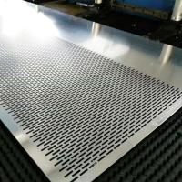 China Stainless Steel / Galvanized Steel Perforated Metal Sheet Round Hole Opening Slotted Hole Square Hole Dimple Perforated Non Slip for sale