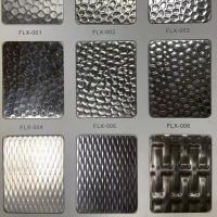 China Bronze Gold Sliver Color 201 304 316 430 Embossed Stainless Steel Sheet / SS Sheet for sale