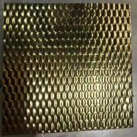 China 3D Embossed Stainless Steel Sheet Rice / Bead / Rhombus SS Sheet for Decorations for sale