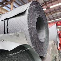 China Anti Slip Stainless Steel Checkered Plate Sheet 316L / 1.4404 SS Plates for sale