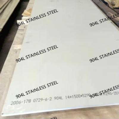 China 1500mm 2000mm Width 904L Stainless Steel Plates Hot Rolled  Alloy 904L Plates for sale