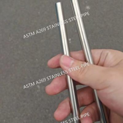 China ASTM A269 / SA270 TP304 Bright Annealed Stainless Steel Seamless Pipe Tube In 6m Length for sale