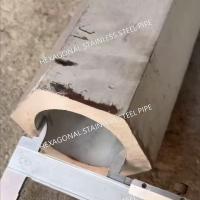 China TP304 Stainless Steel Hexagonal Pipe Tube Hot Rolled Bright Polished Hairline Finishing SS Pipe for sale
