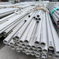 China TP304 Stainless Steel Hexagonal Pipe Tube Hot Rolled Bright Polished Hairline Finishing SS Pipe for sale