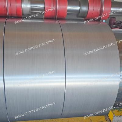 China Precision SUS301 Stainless Steel Strip High Strength Cold Rolled Spring Hard Finish for sale