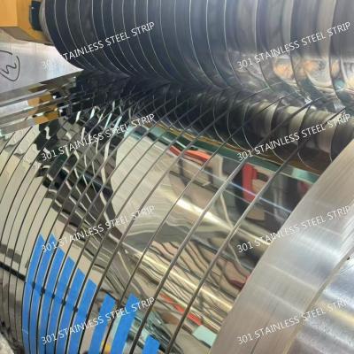 China 301 Stainless Steel Strip Full Hard Temper Custom Width / Thickness For Spring Clip Manufacturing for sale