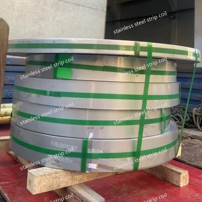 China Stainless Steel Strip Coil Alloy SUS304 SUS316L SUS321 SUS430 Narrow SS Strips Width 5 - 50mm for sale