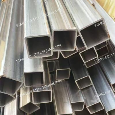 China 304 316L Stainless Steel Square Pipe 10x10 to 200x200mm 6m Length for sale