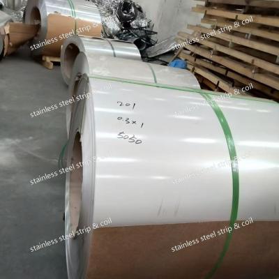 China Precision Stainless Steel Strips 201 304 316L Slit Coil Burr-Free for sale