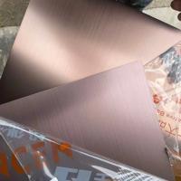 China Gold Mirror Stainless Steel Sheet SUS304 SS Sheet Thickness 0.4 - 1.5mm for Decoration Materials for sale
