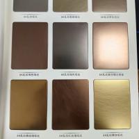 China Color Stainless Steel Sheet 4ft*8ft SS Sheet Grade 304 for Decoration for sale