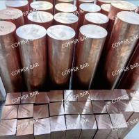 China Pure Copper Round Bar Cu-ETP 99.95% Pure Copper Rod Hot Rolled Diameter 10 - 300mm In Custom Length for sale