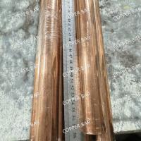 China Pure Copper Round Bar Cu-ETP 99.95% Pure Copper Rod Hot Rolled Diameter 10 - 300mm In Custom Length for sale