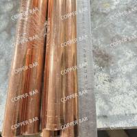 China Pure Copper Round Bar Cu-ETP 99.95% Pure Copper Rod Hot Rolled Diameter 10 - 300mm In Custom Length for sale
