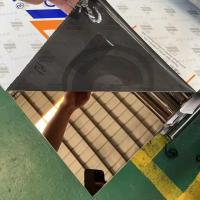 China SUS304 / AISI304 8K Mirror Stainless Steel Sheet Thickness 0.4 - 3.0mm 4ft*8ft for Decoration for sale