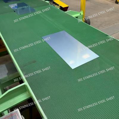 China 1/4H 1/2H 3/4 FH 301 Stainless Steel Sheet Cold Rolled Bright Annealing SS Sheet SUS301 for Spring for sale