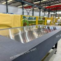 China 301 / SUS301 / 1.4310 Stainless Steel Sheet 0.1 - 3.0mm Thickness Precision Slit Cutting Without Burr With EN 10204-3.1 Certificate for sale