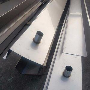China Polished ASTM 201 304 316 Cold Rolled Stainless Steel Gutter System for Rainwater Drainage for sale