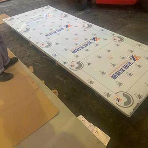 China Anti-Finger Print 430 Stainless Steel Sheet with No. 4 Hairline and 8K Finish PVC Film for sale