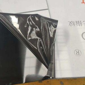 China Black Titanium Color Mirror Finish Hairline Stainless Steel Sheet for Decorative Applications for sale