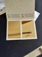 China 304 Stainless Steel Sheet with Golden Mirror Finish Cold Rolled and Corrosion Resistant for sale