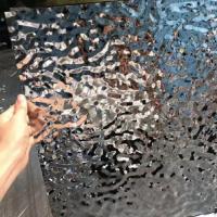 China AISI304 Mirror Surface Water Ripple Stainless Steel Sheet with Laser Film for Decorative Applications for sale
