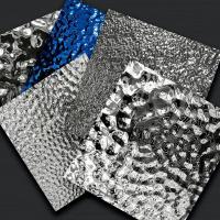 China AISI304 Mirror Surface Water Ripple Stainless Steel Sheet with Laser Film for Decorative Applications for sale