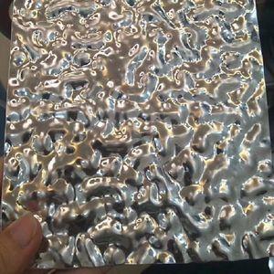 China AISI304 Water Ripple Stainless Steel Sheet 0.3 - 3.0mm Thickness Mirror Surface for Decoration Application for sale