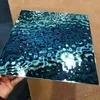 China Mirror Gold Color Water Ripple Pattern 304 Grade Stainless Steel Sheet for Decorative Ceiling for sale