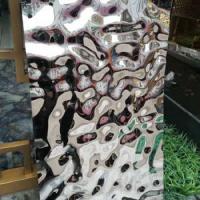 China Water Ripple Stainless Steel Sheet AISI304 Grade with 0.3 - 3.0mm Thickness and Polished Surface for Decorative Applications for sale